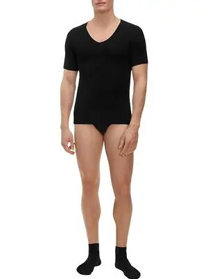 Falke Outlast V-neck Undershirt - Black