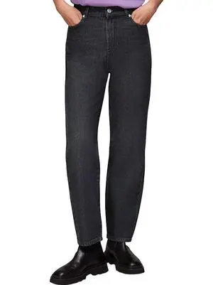 Whistles Authentic Mom Jeans - Black