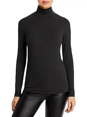 Majestic Filatures Turtleneck Tee 088 Anthra