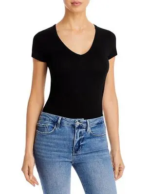 Majestic Filatures Majestic Filatures V-Neck Tee Noir