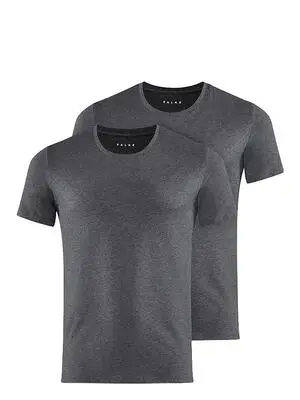 Falke Crewneck Tees, 2 Pk - Dark Gray