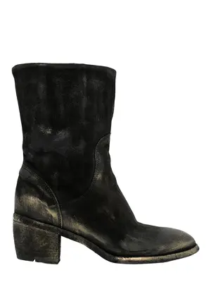 MADISON.MAISON Metallic-effect Mid-calf Boots - Black