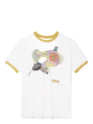 Kapital Printed Cotton-jersey T-shirt - White