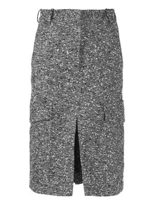 Victoria Beckham Tailored Cargo Midi Skirt - Black