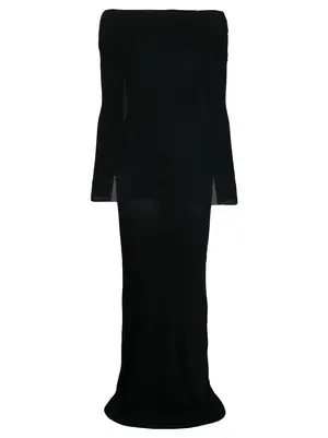 Balenciaga Layered Maxi Dress - Black