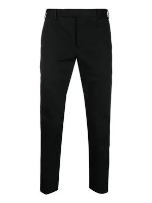 PT TORINO Slim-fit Cropped Trousers - Black