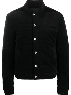 Rick Owens Button-down Worker Jacket - Black