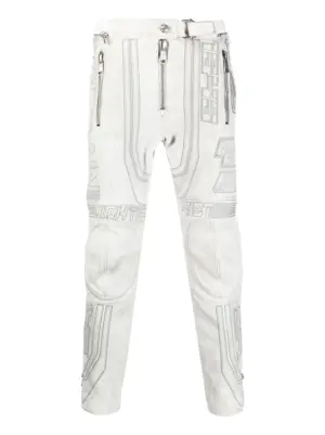 BALMAIN Balmain Embroidered-Design Tapered Trousers