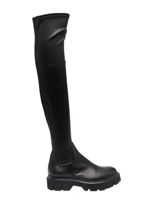Roberto Festa Knee-high Leather Boots - Black