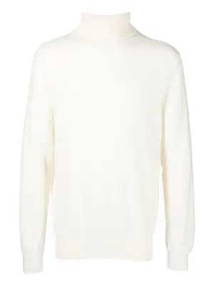 N.peal Roll-neck Cashmere Jumper - White