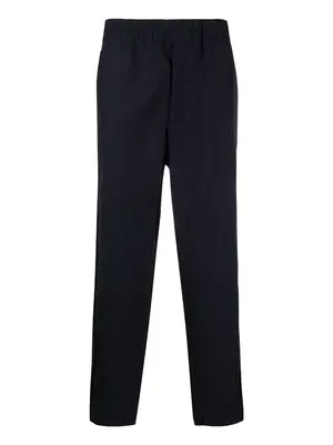 Comme Des Garçons Straight-leg Wool Trousers - Blue