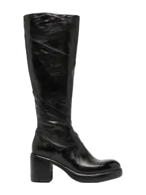 MADISON.MAISON Knee-length Boots With 80mm Block Heel - Black