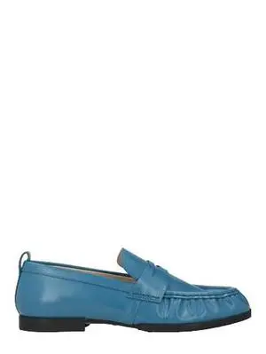 TOD'S Calfskin Penny Loafers - Green