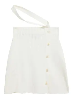 ANDREĀDAMO ANDREĀDAMO Mini Pencil Skirt White