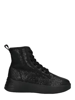 Hogan High-Top Calfskin Sneakers Black