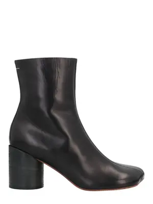 MAISON MARGIELA Ankle Boots In Soft Leather Black