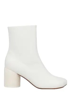 MAISON MARGIELA Ankle Boots In Soft Leather White