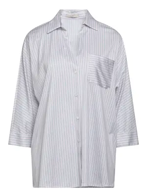 CIRCOLO 1901 CIRCOLO 1901 Striped Jersey Shirt Lilac