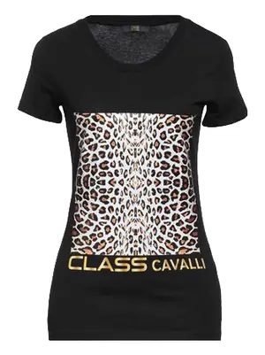 Roberto Cavalli CAVALLI CLASS Cotton T-Shirt Black