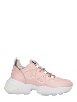Hogan Soft Leather Chunky Sneakers - Pink