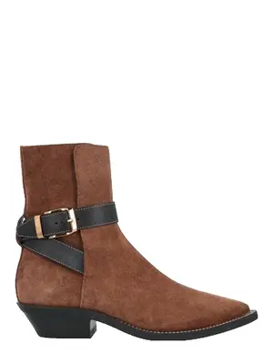 TOD'S Leather Ankle Boots - Brown