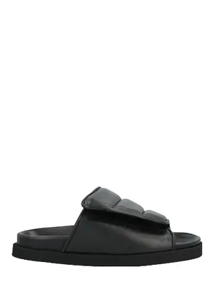 GIA BORGHINI Leather Sandals - Black