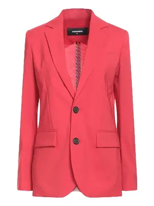 Dsquared2 DSQUARED2 Single-Breasted Blazer Red