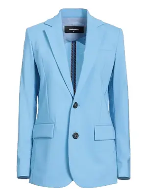 Dsquared2 DSQUARED2 Single-Breasted Blazer Sky Blue