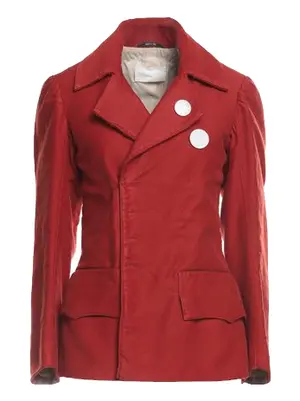 MAISON MARGIELA MAISON MARGIELA Cotton Blazer With Brooch Red