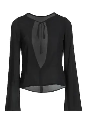 FRANKIE MORELLO Crepe Top - Black