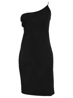 Dsquared2 One-shoulder Midi Dress - Black