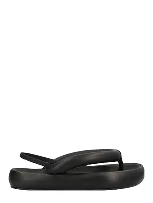 Isabel Marant Leather Thong Sandals - Black