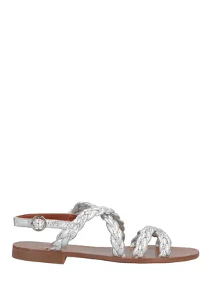 ANAKI PARIS ANAKI Ankle Strap Sandals Silver