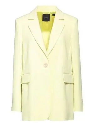 Pinko Single-Breasted Crepe Blazer Green