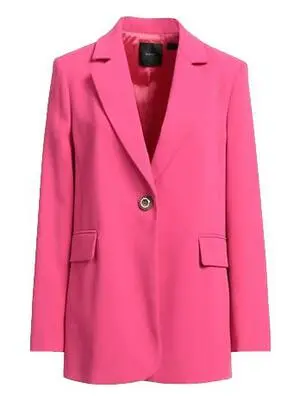 Pinko Single-Breasted Crepe Blazer Pink