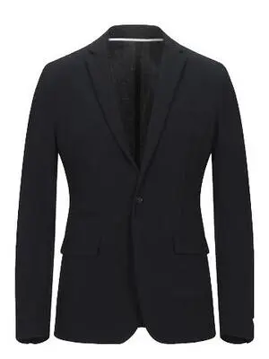 PAOLO PECORA Blazer Size Polyester, Wool, Elastane - Black