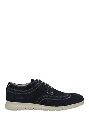 CAFÈNOIR Lace-Up Leather Brogues Blue