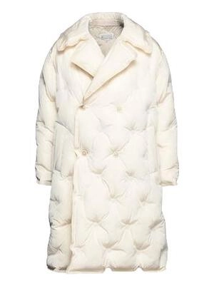 MAISON MARGIELA Quilted Techno Fabric Puffer Coat - White