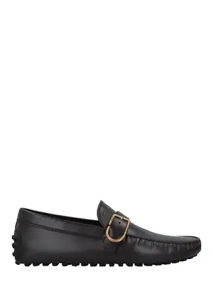 TOD'S TOD'S Calfskin Loafers Dark Brown