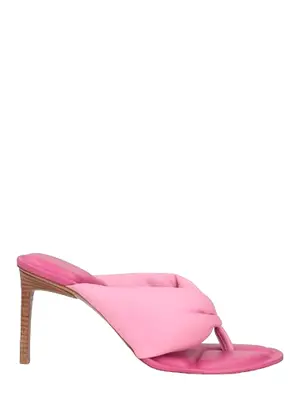 Jacquemus Leather Thong Sandals Pink