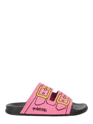 Marni Knitted Sandals - Pink