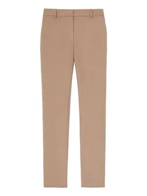 Lafayette 148 New York High-rise Straight-leg Ankle Pants - Camel