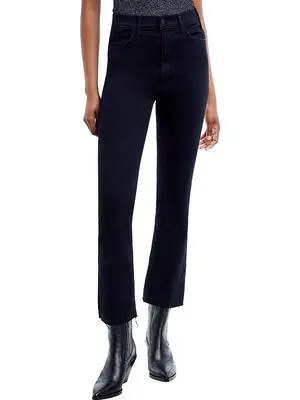 MOTHER The Hustler High Rise Flare Ankle Jeans - Not Guilty
