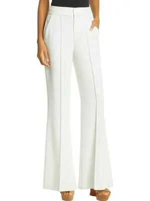 Alice + Olivia Dylan Bootcut Pants - White