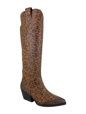ZIGI Valezka Knee-high Boot - Leopard Suede