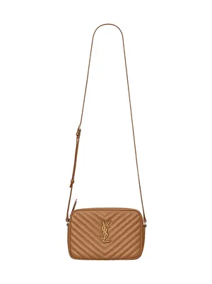 Saint Laurent Lou Camera Shoulder Bag Cinnamon
