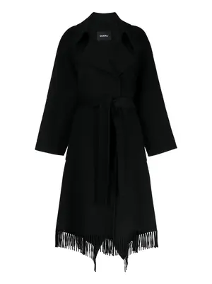 GOEN.J Goen.J Double-Faced Fringed Coat