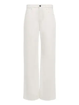 THE ROW Eglitta Mid-rise Wide-leg Jeans - White