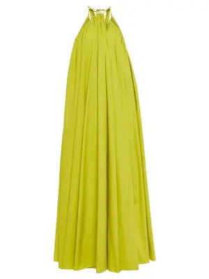 Oscar De La Renta Halterneck Gown - Green