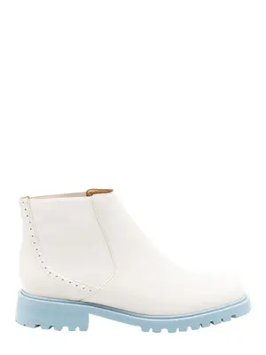 STUDIO CHOFAKIAN Soul Ankle Boots - White
